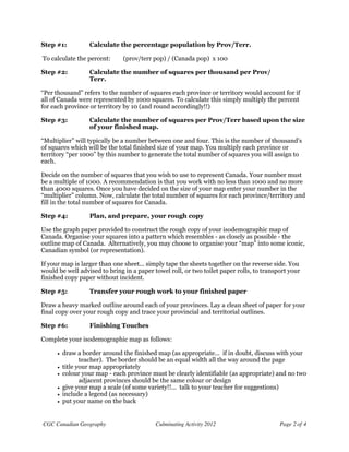 Culminating handout final my classes | PDF