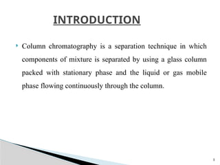 Column Chromatography and it's description.pptx