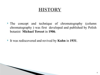 Column Chromatography and it's description.pptx
