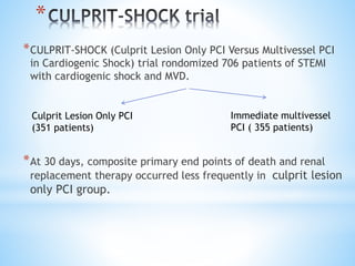 Culprit versus Nonculprit Vessel revascularisation in STEMI- Recent.pptx