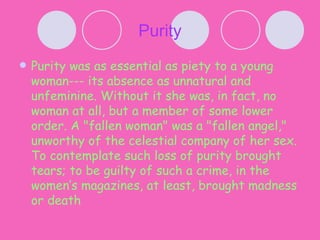 Cult Of Domesticity | PPT