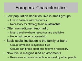 Cult anth lecture subsistence pt 1 | PPT | Free Download