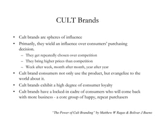 Cult branding based on marketing and cult brand | PPT