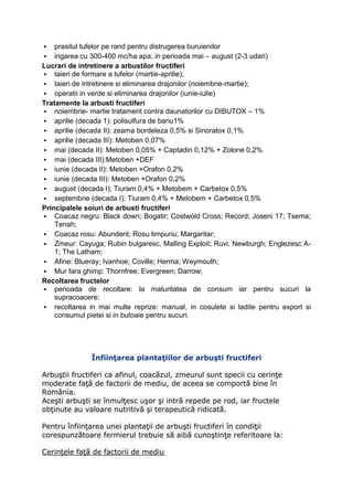 Cultivarea arbustilor fructiferi | DOCX