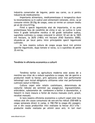 Cultivarea cepei | PDF