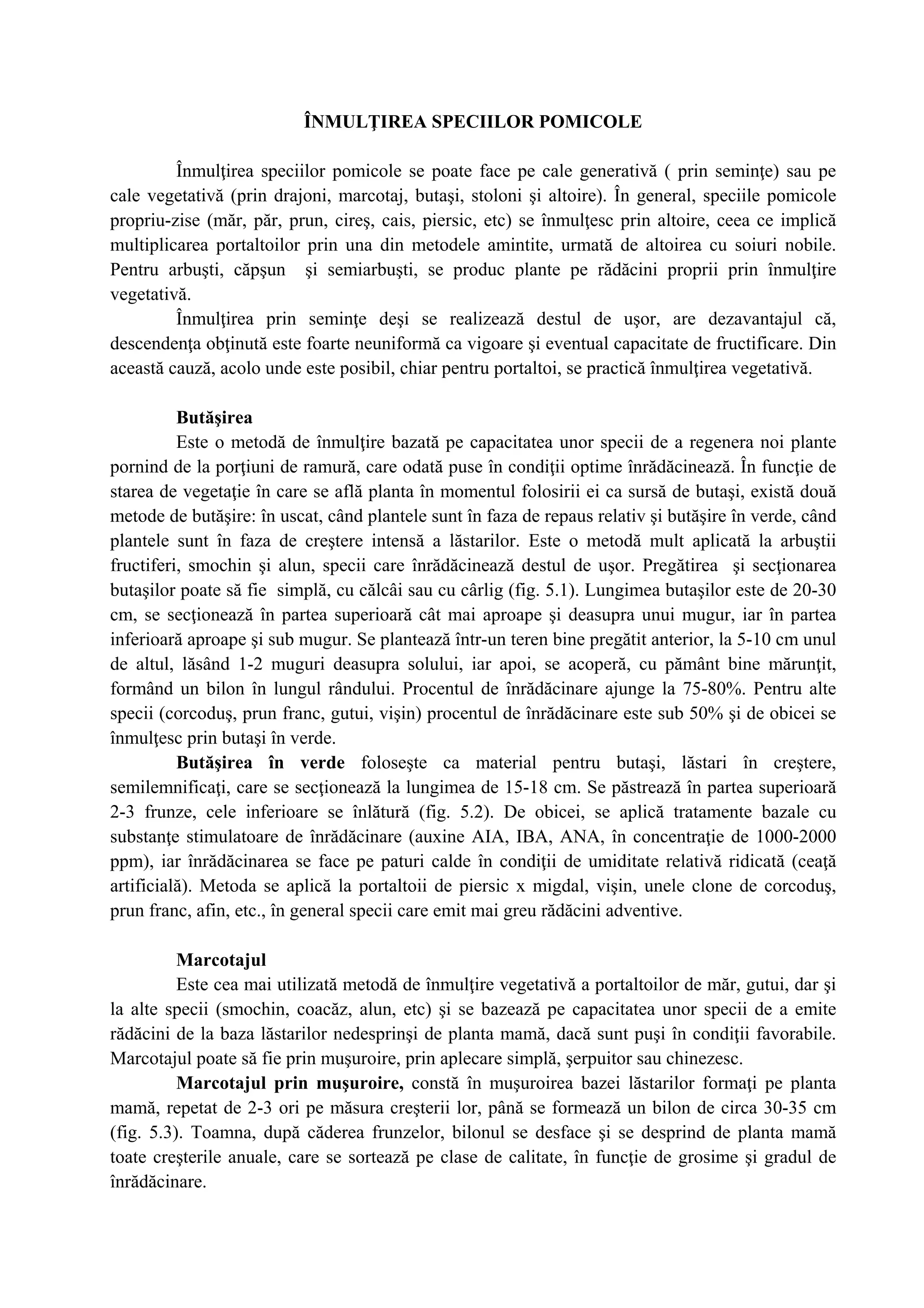 Cultivare inmultirea speciilor pomicole | PDF