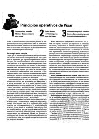 Cultivar la creatividad colectiva- El sello de pixar | PDF