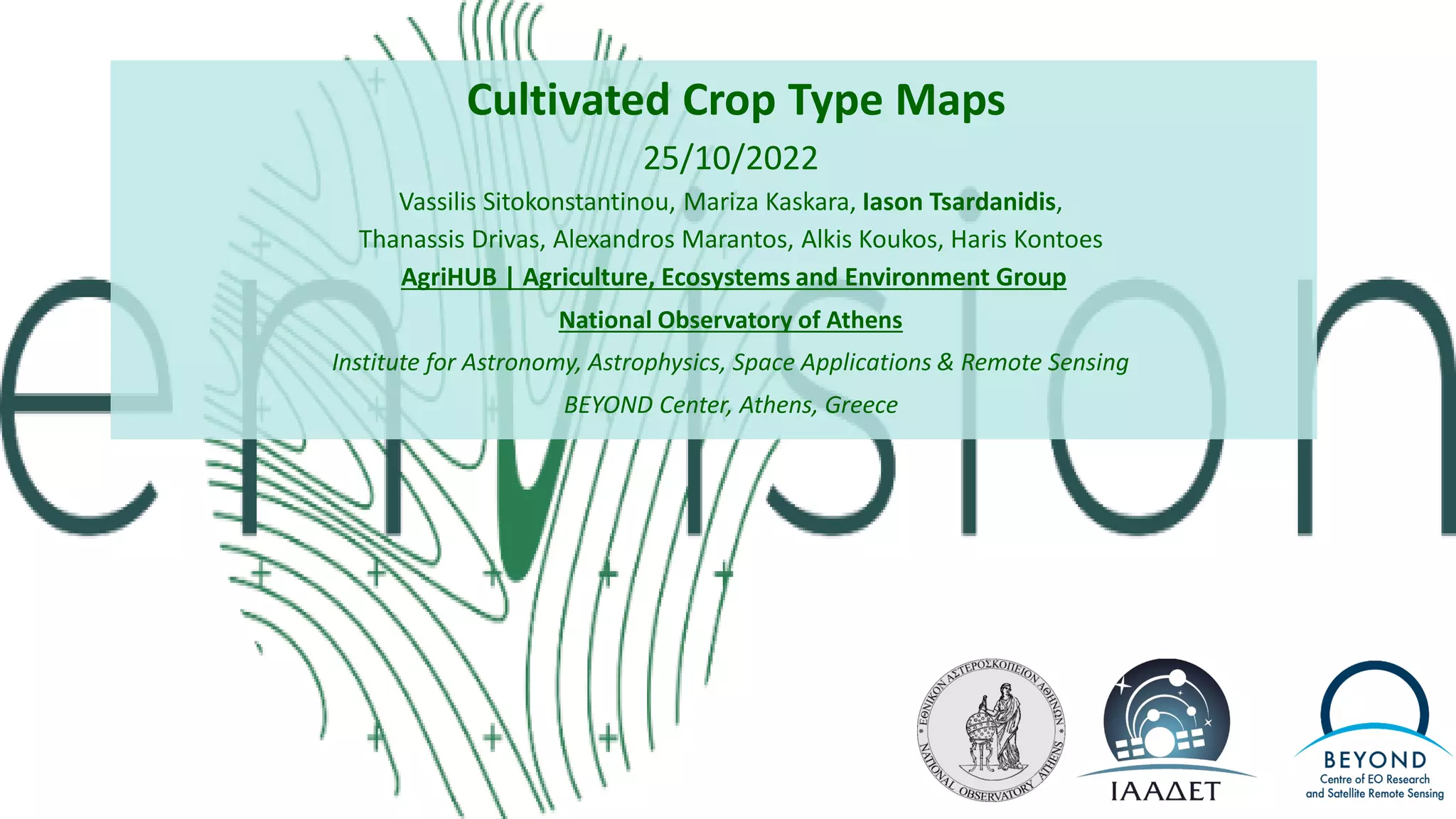 Cultivated Crop Type Maps | PPT