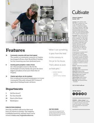 Cultivate Magazine, Summer 2019 Issue | PDF