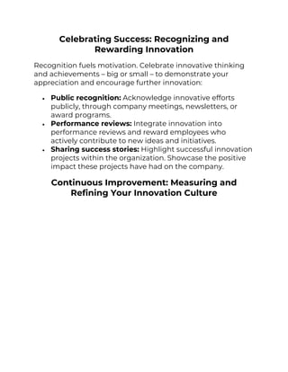 Cultivating a Culture of Innovation as a Leader- Spark the Flame Within ...