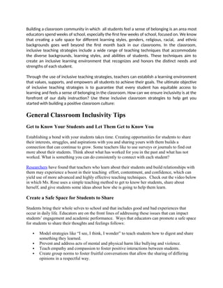 Cultivating an Inclusive Classroom Environtment.docx