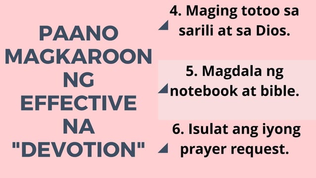 Cultivating a relationship with God. | PPTX
