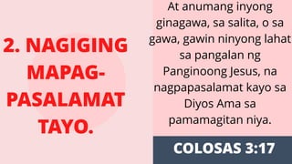 Cultivating a relationship with God. | PPTX