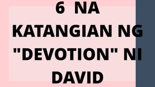 Cultivating a relationship with God. | PPTX