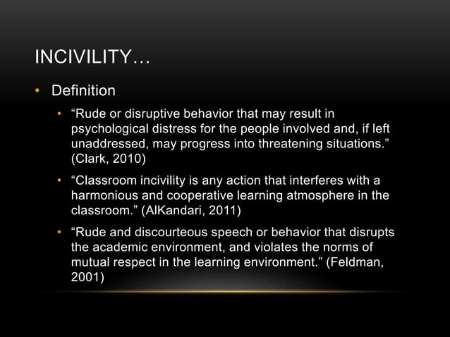 Cultivating civility in the learning environment (1) | PPT