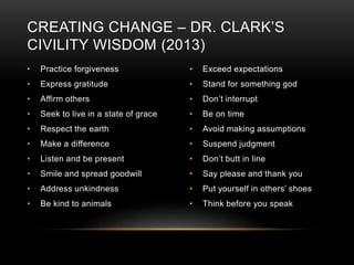 Cultivating civility in the learning environment (1) | PPTX