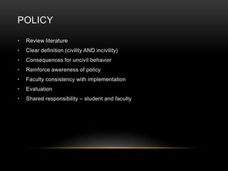 Cultivating civility in the learning environment (1) | PPTX