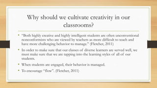Cultivating creativity and critical thinking | PPTX