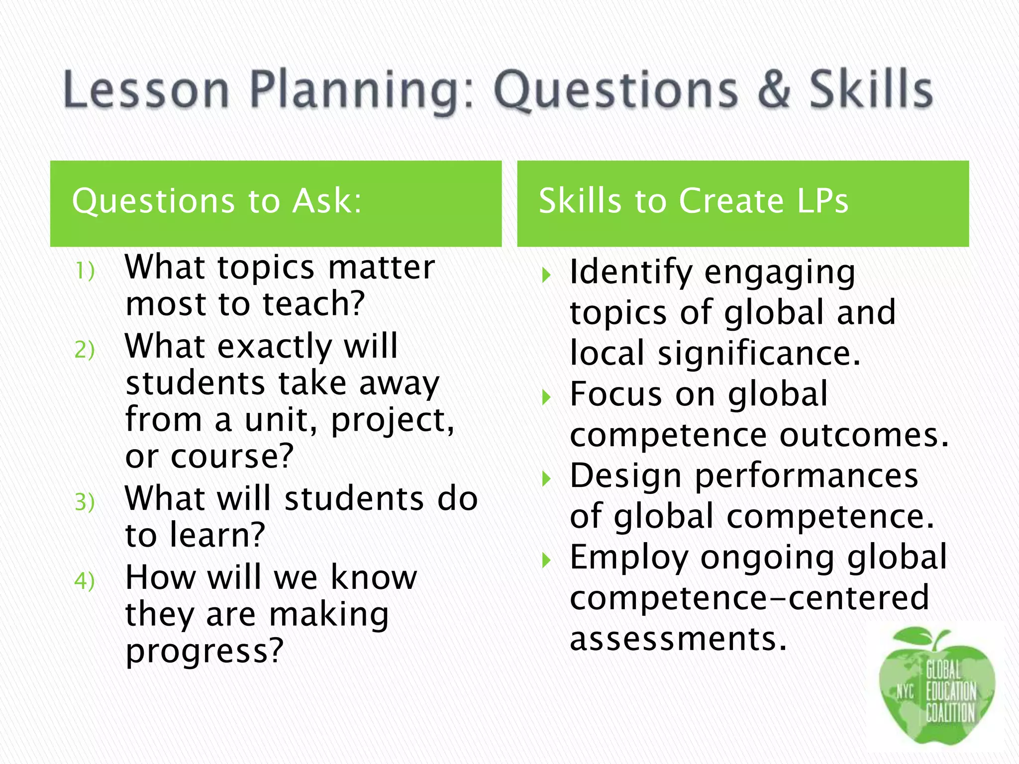 Cultivating the Global Competencies in Your Classroom: Tools and ...