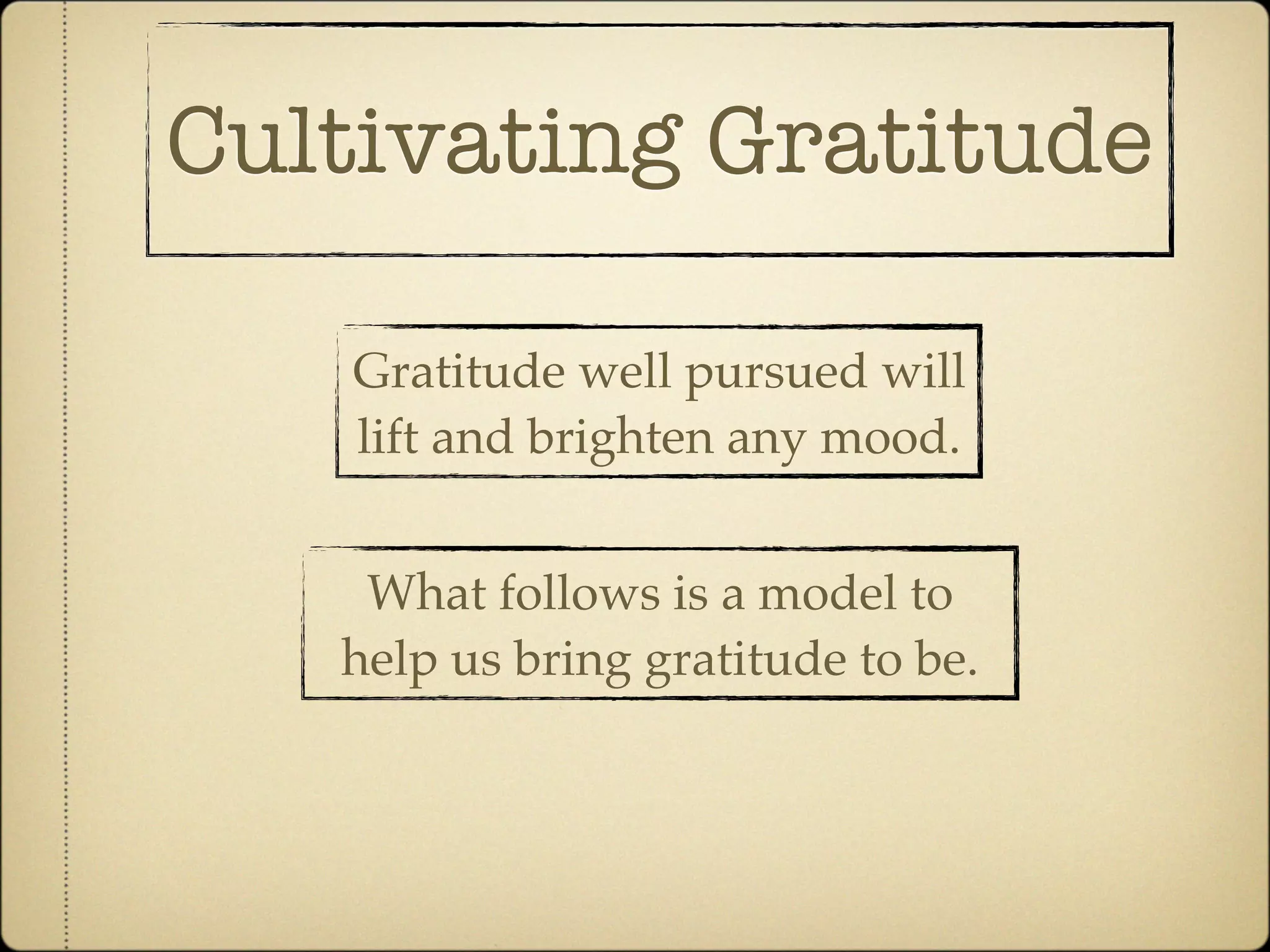 Cultivating Gratitude | PDF