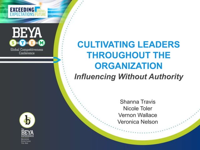 Cultivating Leaders Throughout the Organization: Influencing without ...