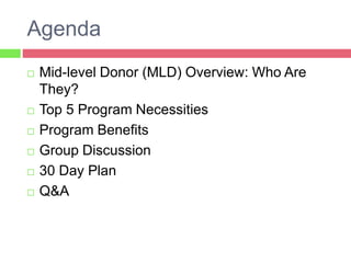 Cultivating Mid-Level Donors | PPTX