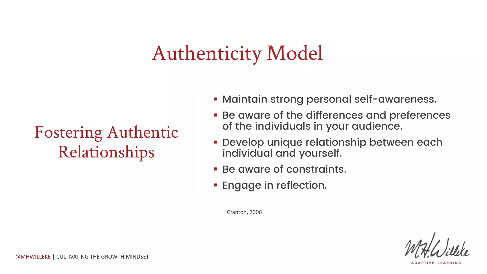 Cultivating the Growth Mindset in the Organisation | PPTX | Small and ...