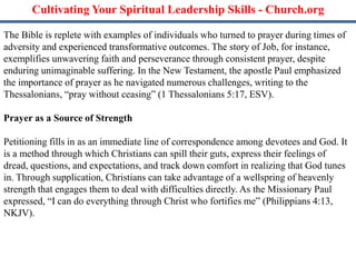 Cultivating Your Spiritual Leadership Skills - Church.org