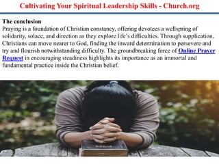 Cultivating Your Spiritual Leadership Skills - Church.org