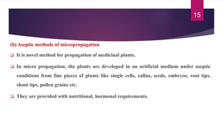 Cultivation and collection of medicinal plant | PPTX