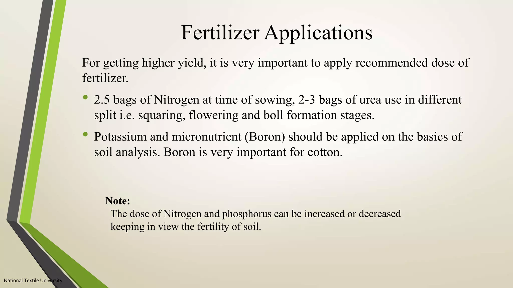 Cultivation and harvesting of cotton | PPTX