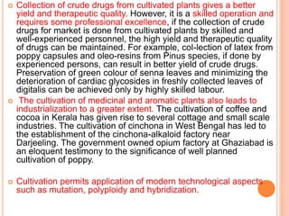 Cultivation, collection & storage.pptx | Agriculture | Industries