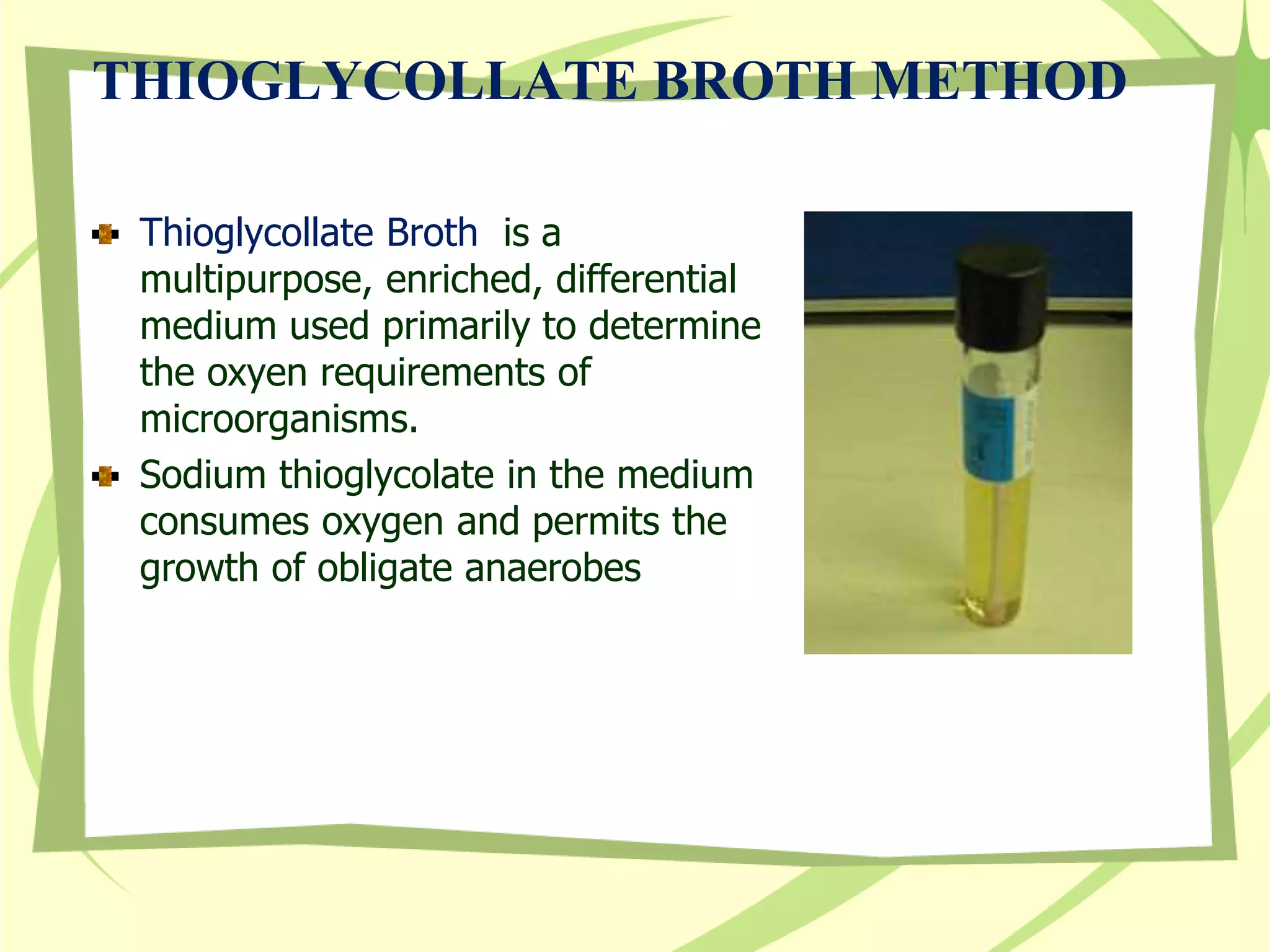 Cultivation of Anaerobic Bacteria | PPTX
