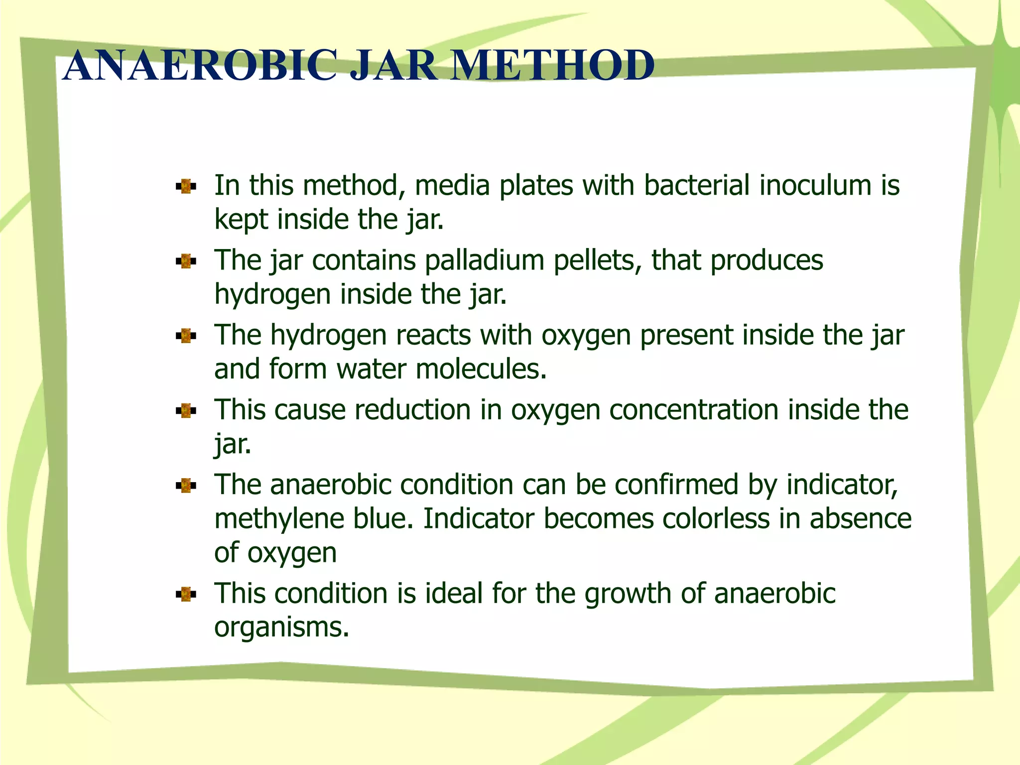 Cultivation of Anaerobic Bacteria | PPTX