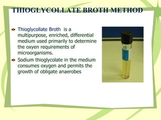 Cultivation of Anaerobic Bacteria | PPTX