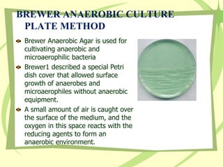 Cultivation of Anaerobic Bacteria | PPTX
