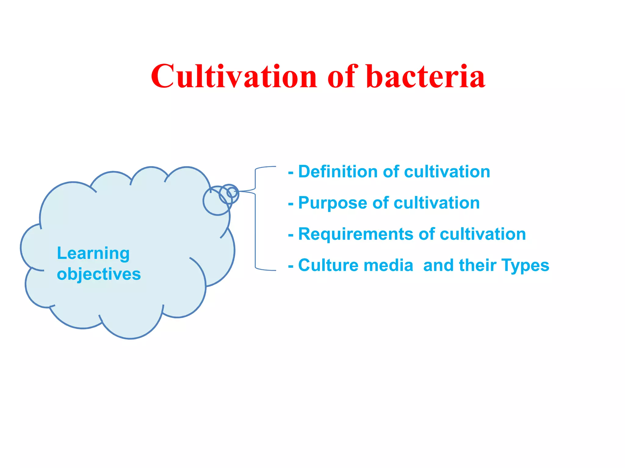 Cultivation of bacteria | PDF | Agriculture | Industries