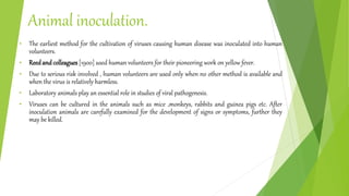 Cultivation of human viruses and its different techniques. | PPTX