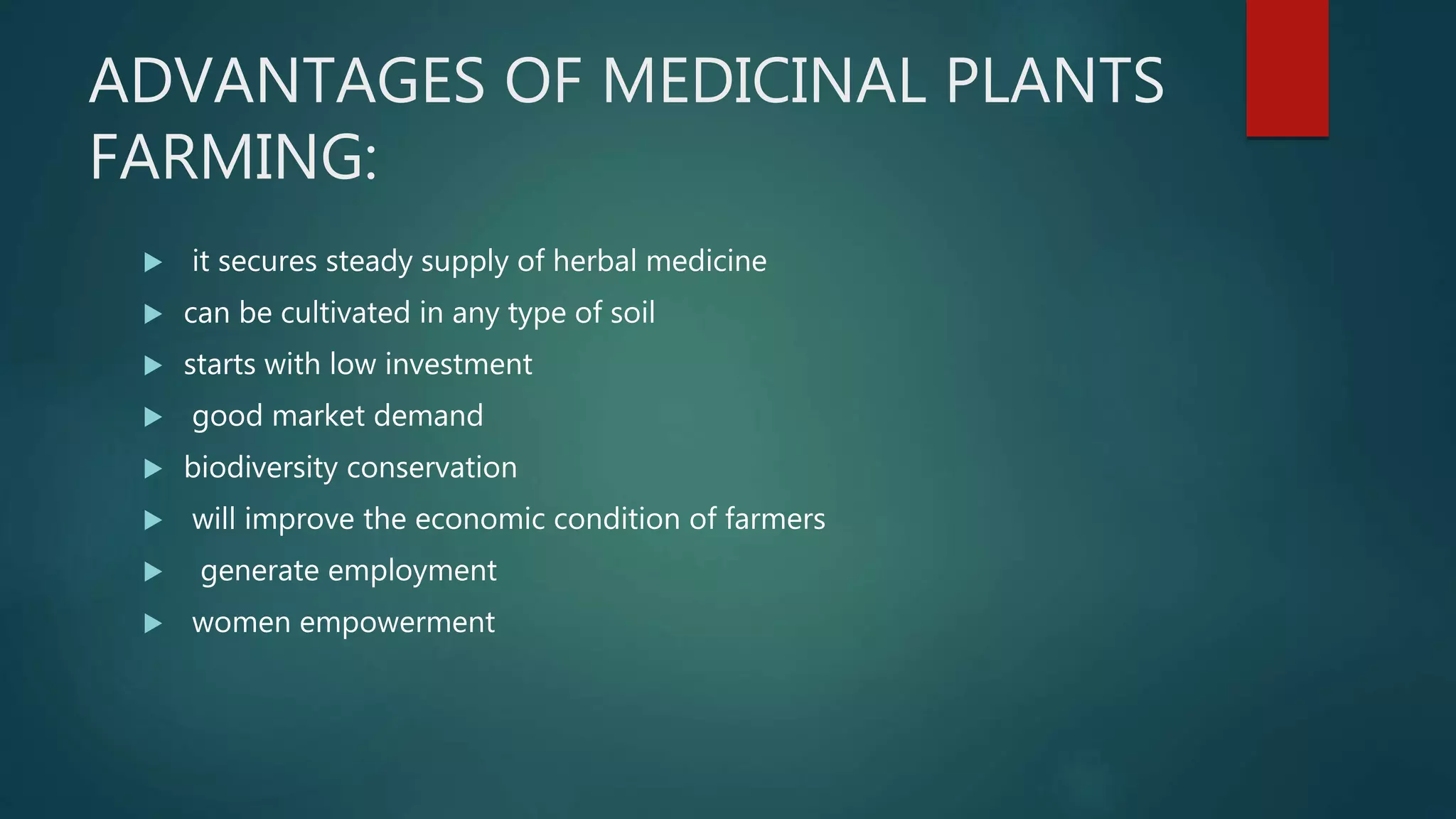 Cultivation of medicinal plants | PPTX