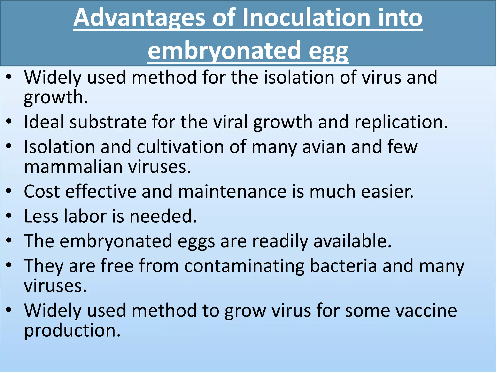 Cultivation of virus | PPTX