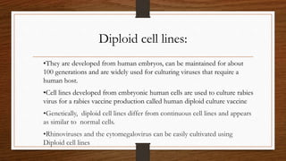 Cultivation of viruses | PPTX