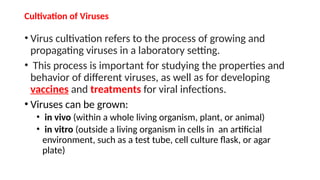 CULTIVATION AND IDENTICATION OF VIRUSES.pptx