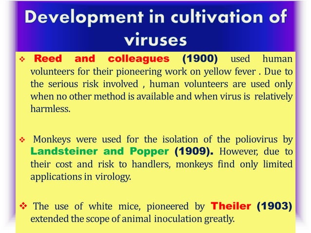 cultivation of viruses | PPT