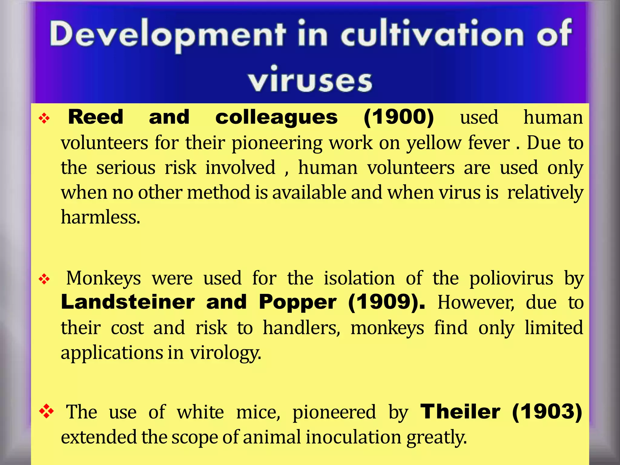 Cultivation of viruses general microbiology | PPTX