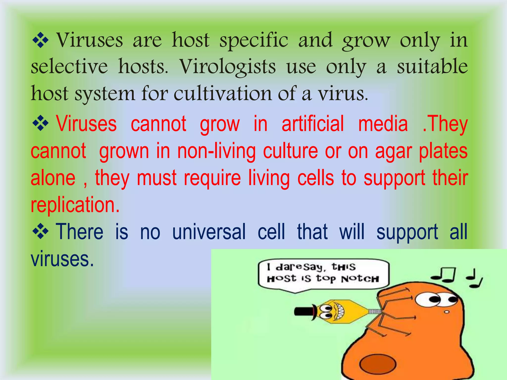 Cultivation of viruses uhf copy - copy | PPTX