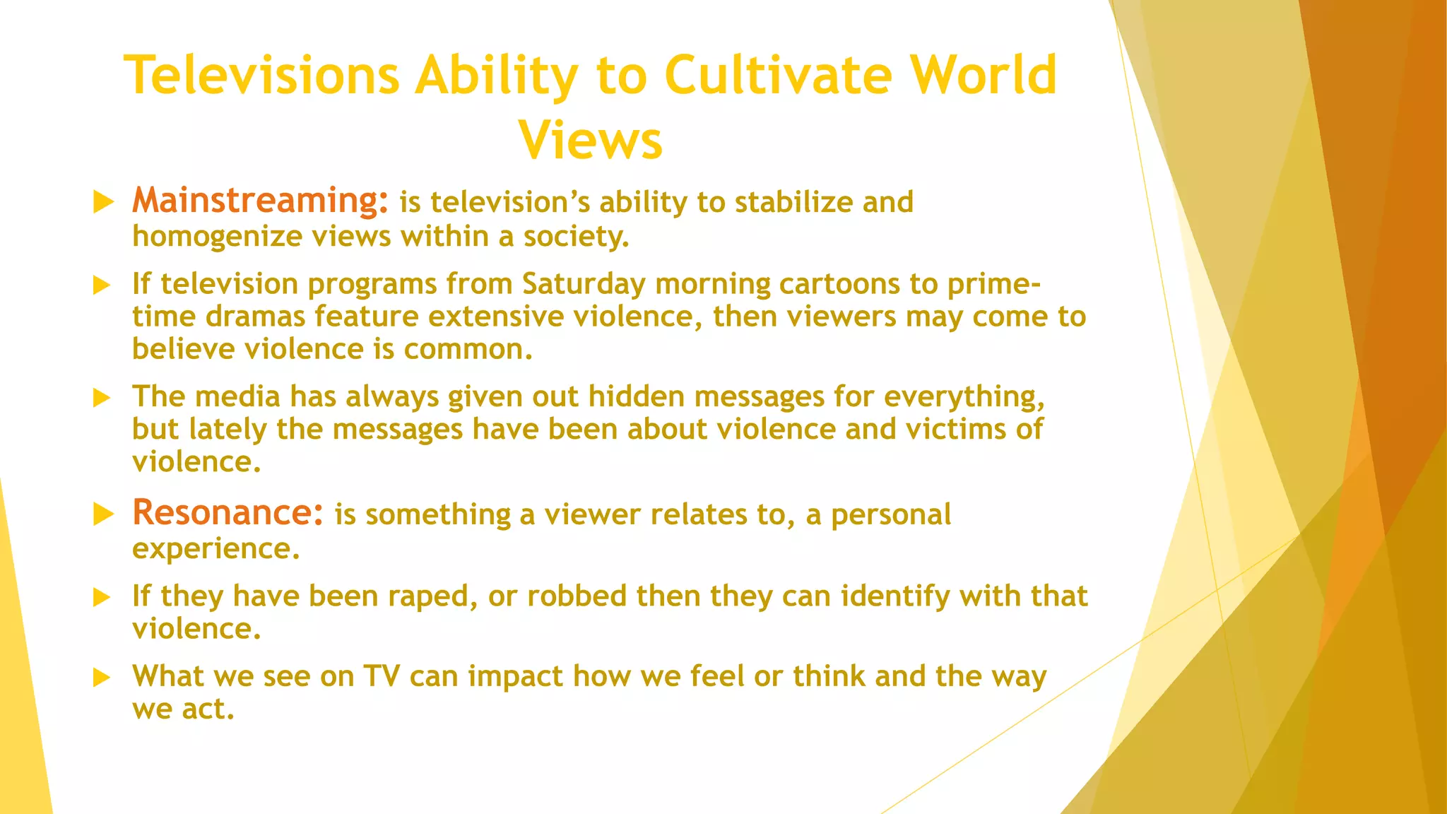 Cultivation theory | PPTX