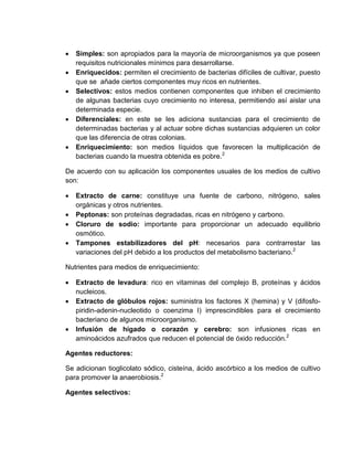 Cultivo y aislamiento de bacterias | PDF