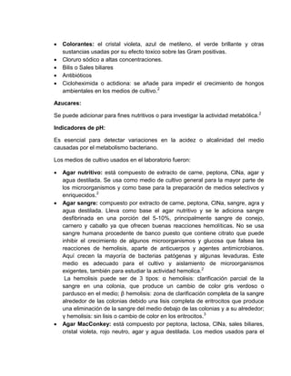 Cultivo y aislamiento de bacterias | PDF