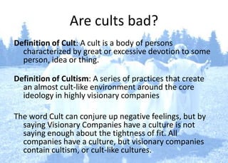 Cult Like Cultures | PPTX