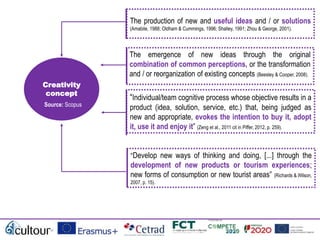 Creative tourism and guiding. How guides can integrate creative tourism ...
